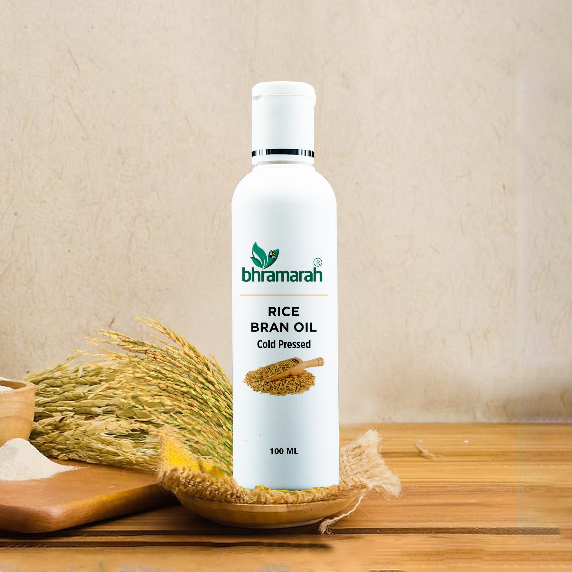 RICE BRAN OIL (COLD PRESSED)-100 ML – Bhramarah
