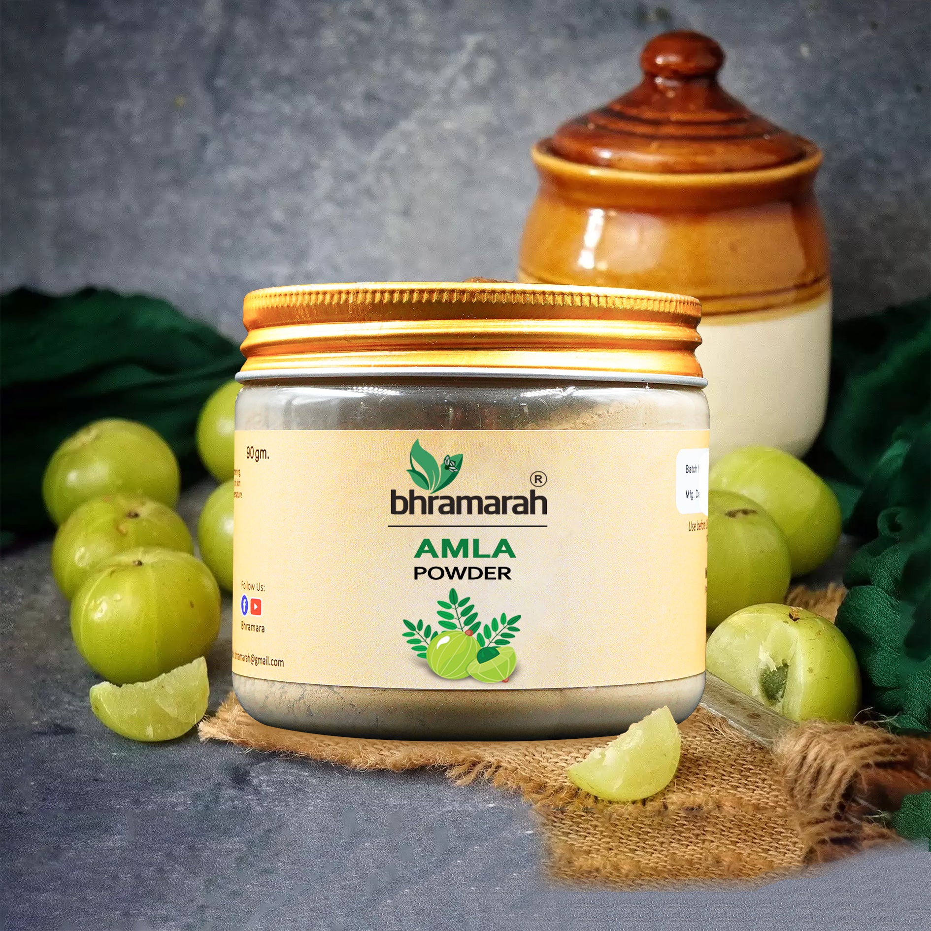 AMLA POWDER (90GRAM) – Bhramarah