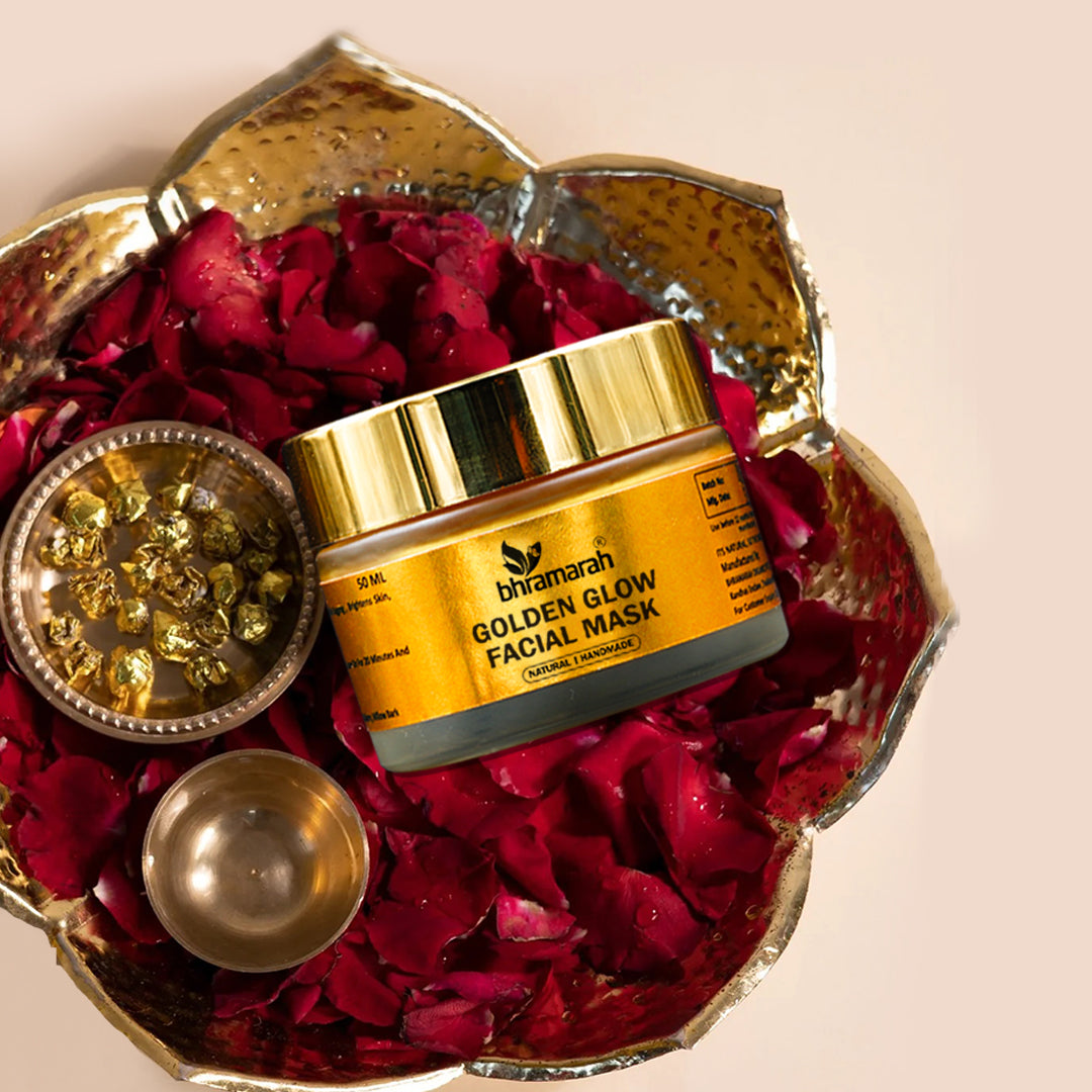 Golden Glow Facial Mask – Bhramarah