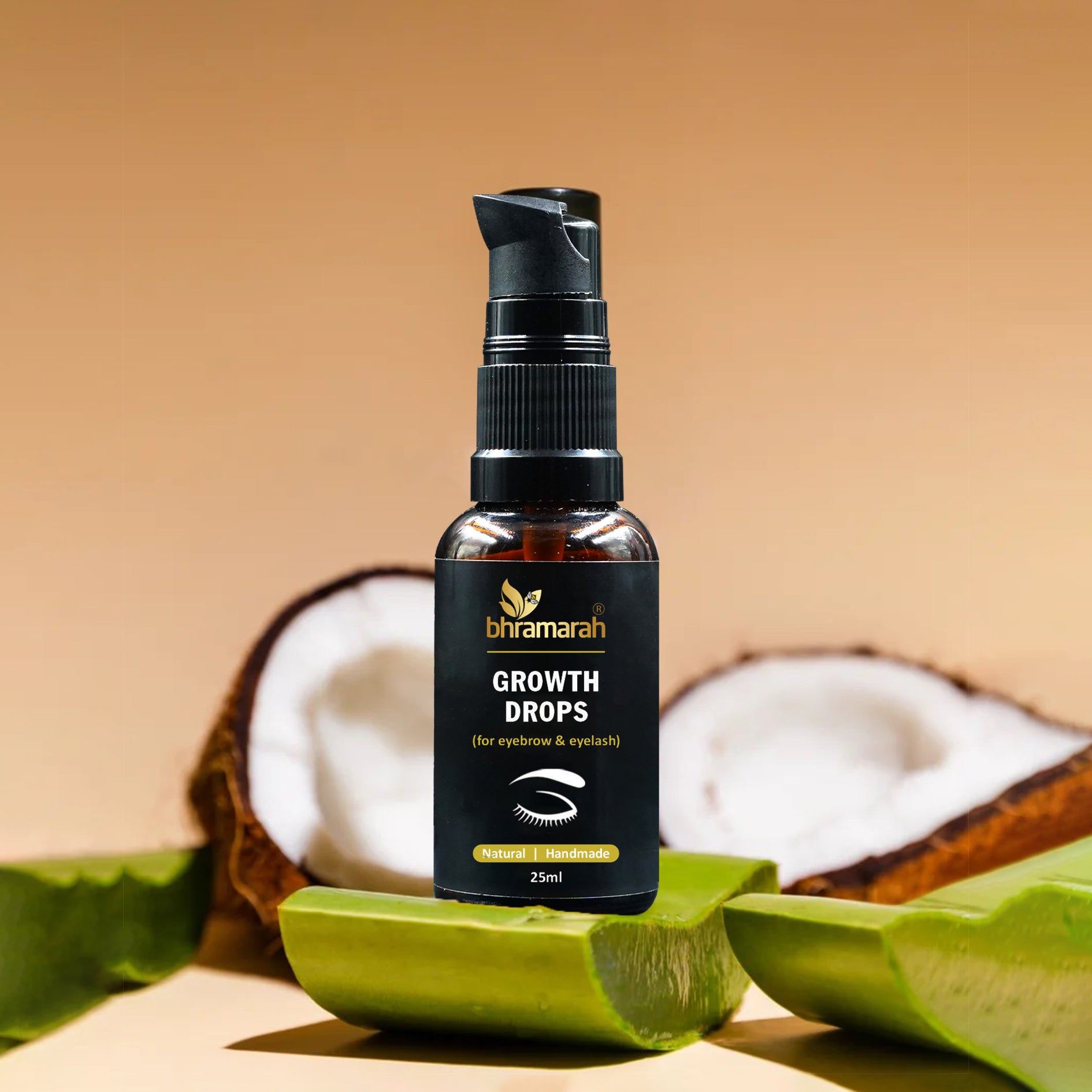 Growth Drops(For Eyebrow and Eyelash Growth) - 25ml – Bhramarah